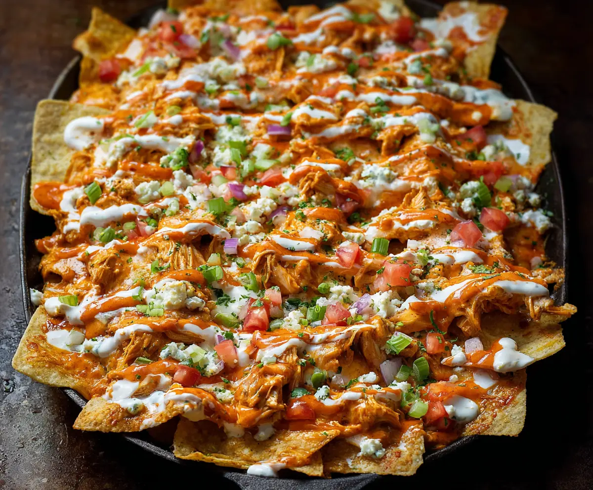 Buffalo Chicken Nachos Recipe | Easy & Delicious