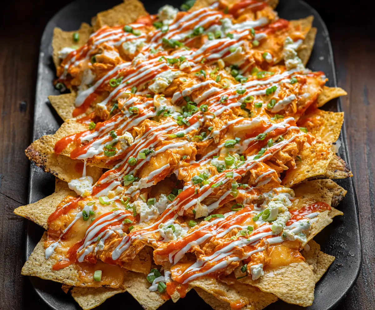 Buffalo Chicken Nachos Recipe | Easy & Delicious