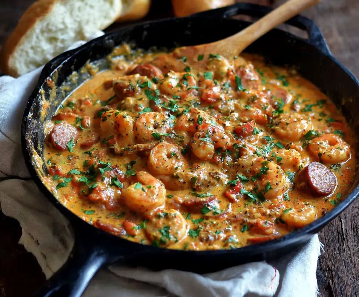 Smothered Shrimp and Sausage Recipe | Easy & Flavorful